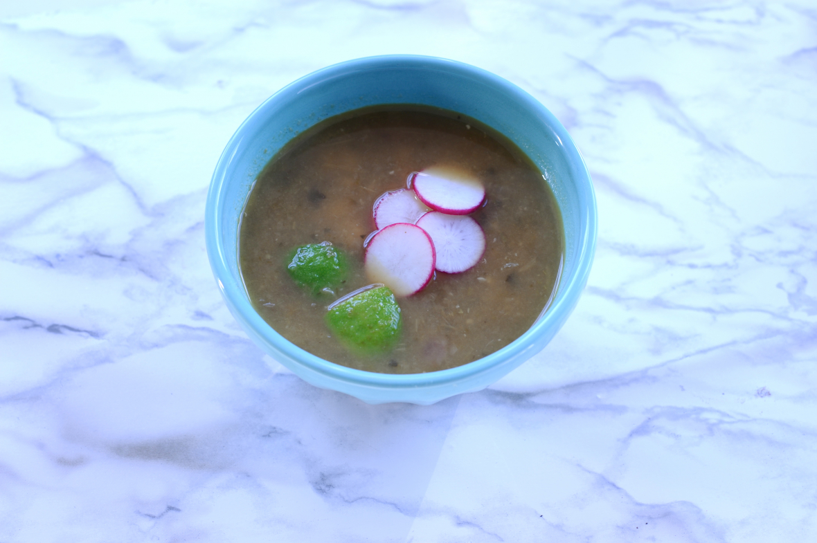 Mexican Posole Soup Recipe with Hominy, Avocado and Radishes - Organic ...